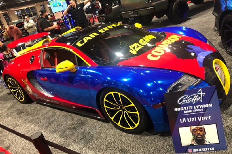 Siêu xe sặc sỡ Bugatti Veyron độ của Rapper - Sieuxevietnam